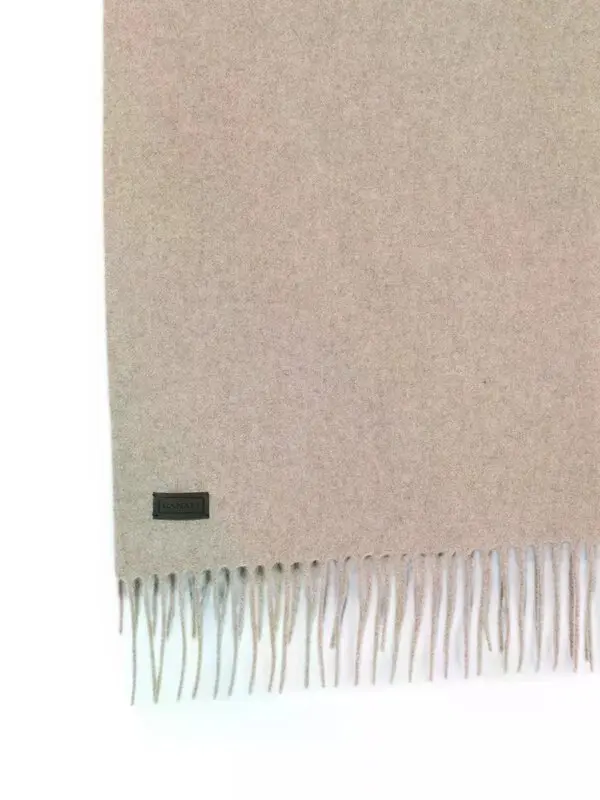 Canali Logo-patch Fringed Scarf