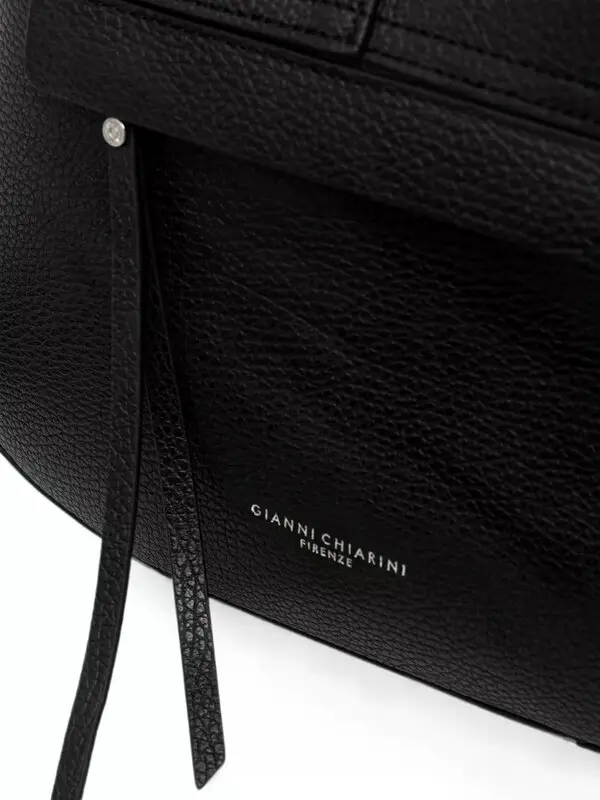 GIANNI CHIARINI Medium Helena Round Pebbled-leather Shoulder Bag