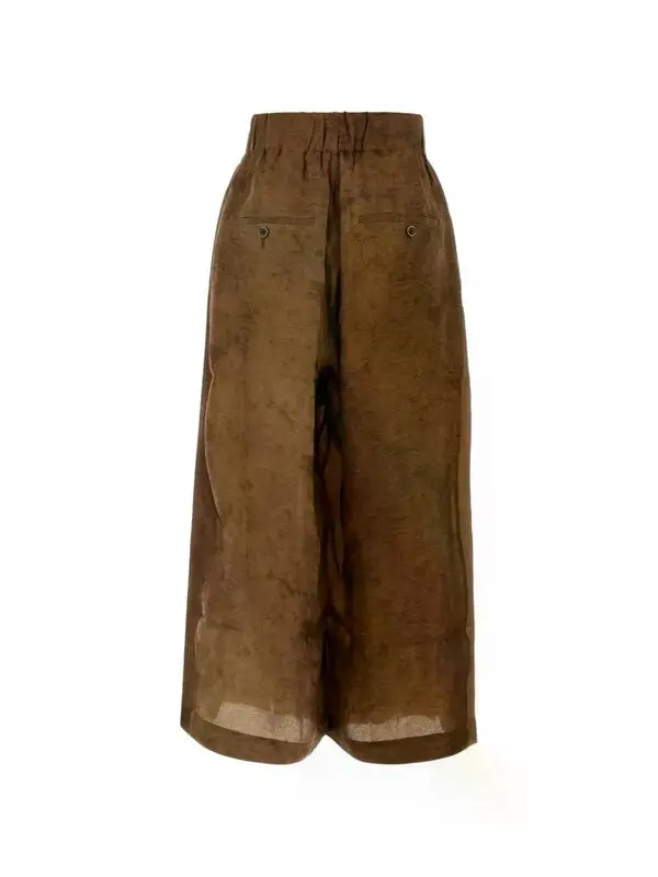 UMA WANG Jacquard Patterned Trousers