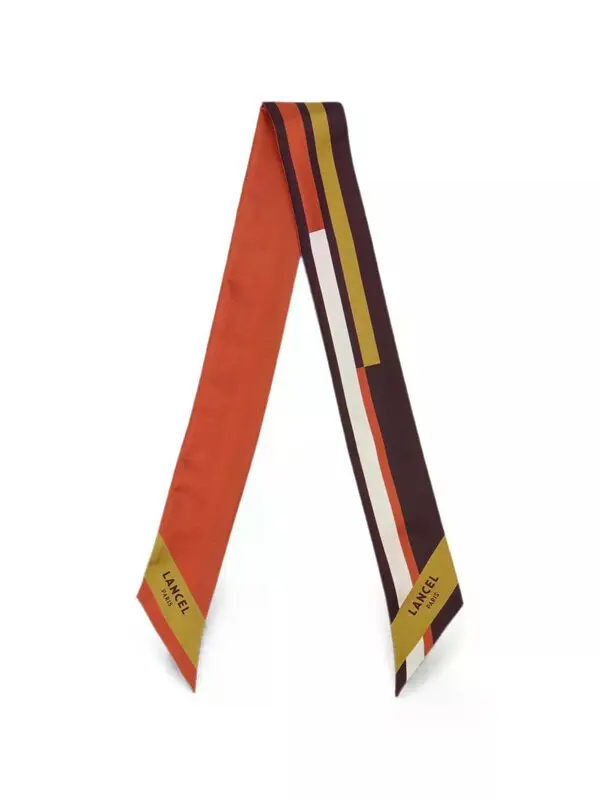 LANCEL Silk Twill Headband - Orange