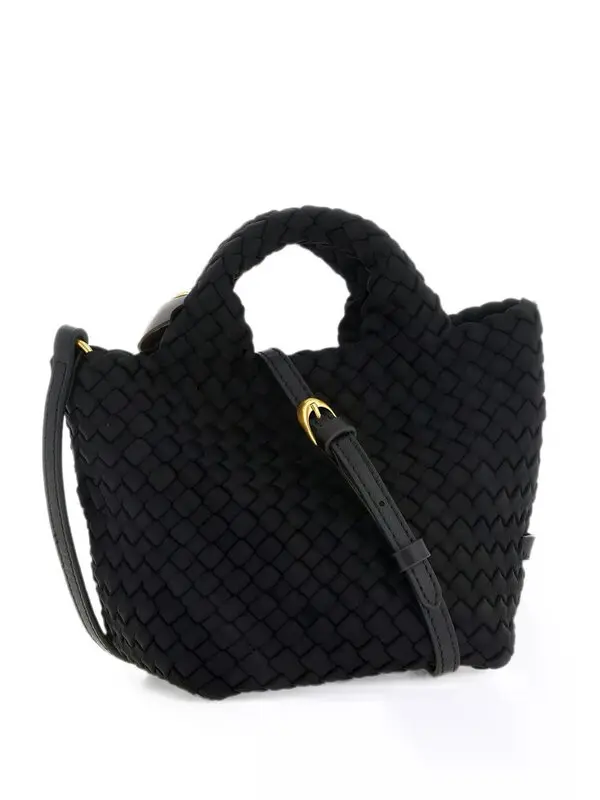 NAGHEDI Mini St. Barths Handwoven Tote Bag - Black