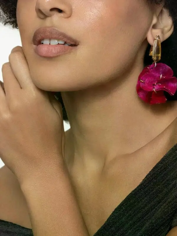 SILVIA FURMANOVICH Horse Mane Citrine And Diamond Earrings