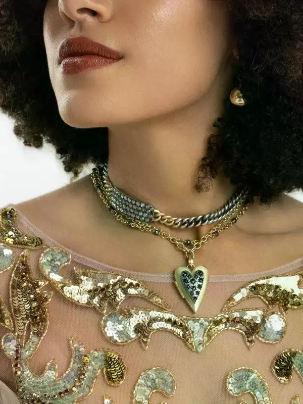 SYLVA & CIE Heart Locket Diamond Necklace