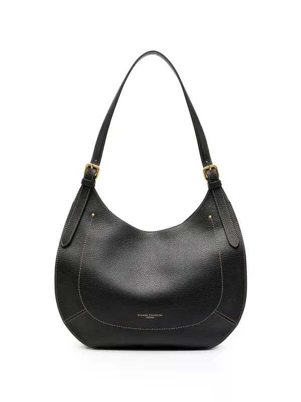 GIANNI CHIARINI Gabry Grained Leather Shoulder Bag - Black