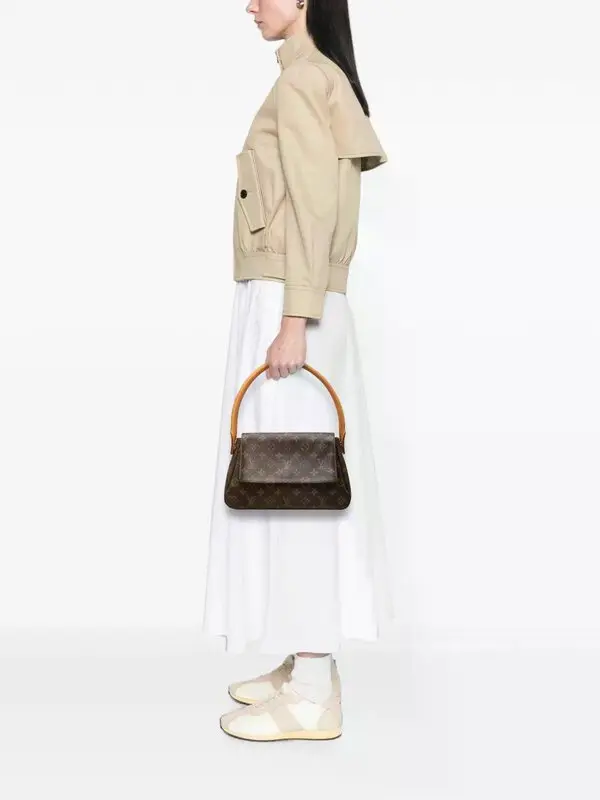 LOUIS VUITTON 2003 Monogram Mini Looping Shoulder Bag - Brown