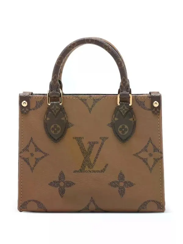 LOUIS VUITTON Monogram Reverse Onthego Bb Satchel - Brown