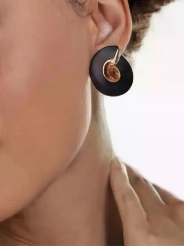 Vhernier Midi Verso Clip Earrings In 18k Rose Gold