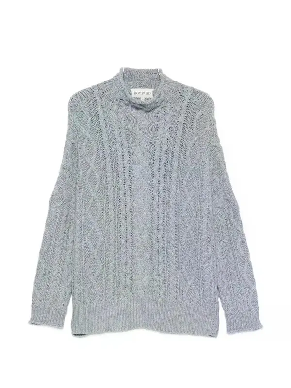 Eric Bompard Cable-stitch High-neck Sweater