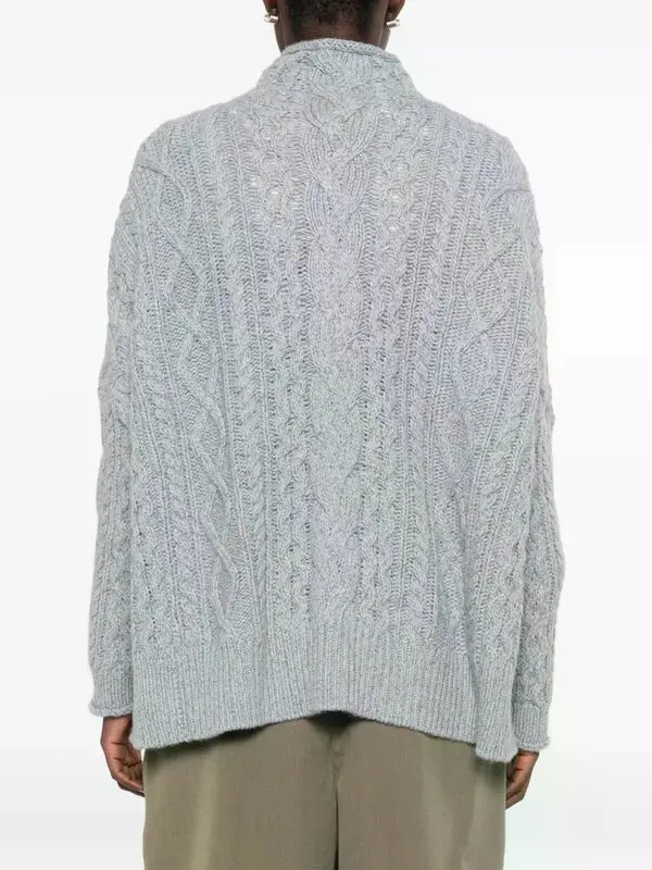 Eric Bompard Cable-stitch High-neck Sweater