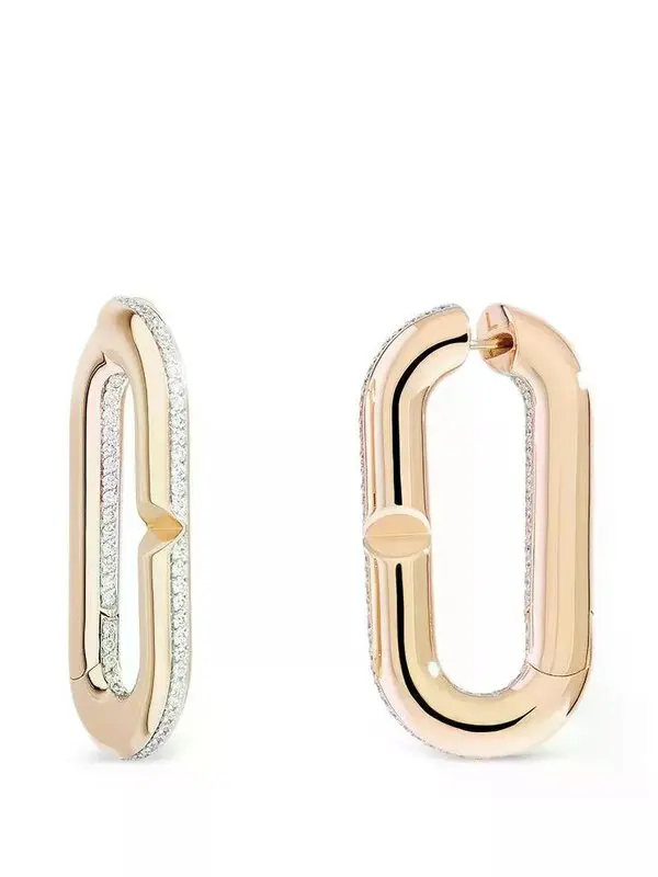 Vhernier Maxi Mon Jeu Diamond Earrings - Pink