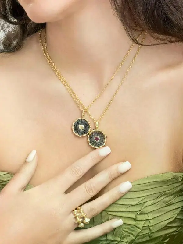 Vram Hypha Ruby Pendant Necklace