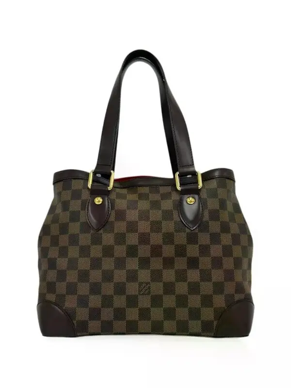 LOUIS VUITTON 2007 Damier Ebene Hampstead Pm Tote Bag