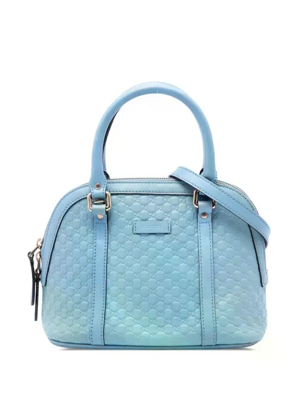 Gucci 2016-2026 Mini Microguccissima Dome Satchel - Blue