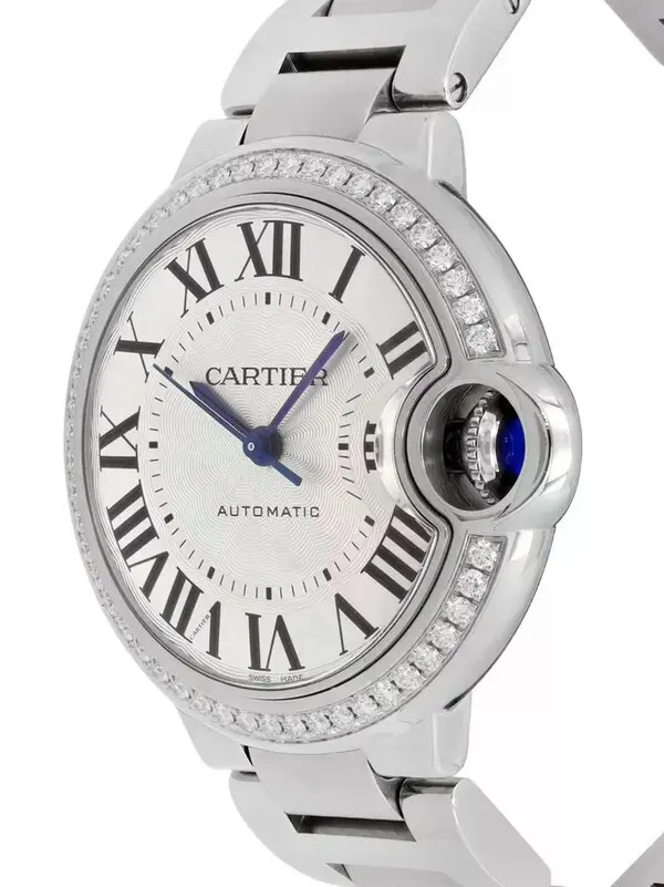 Cartier Ballon Bleu 33mm Diamond Watch - White