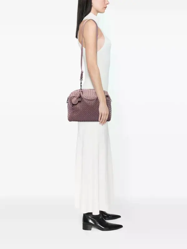 Bottega Veneta 2012-2026 Nappa Intrecciato Satchel - Pink