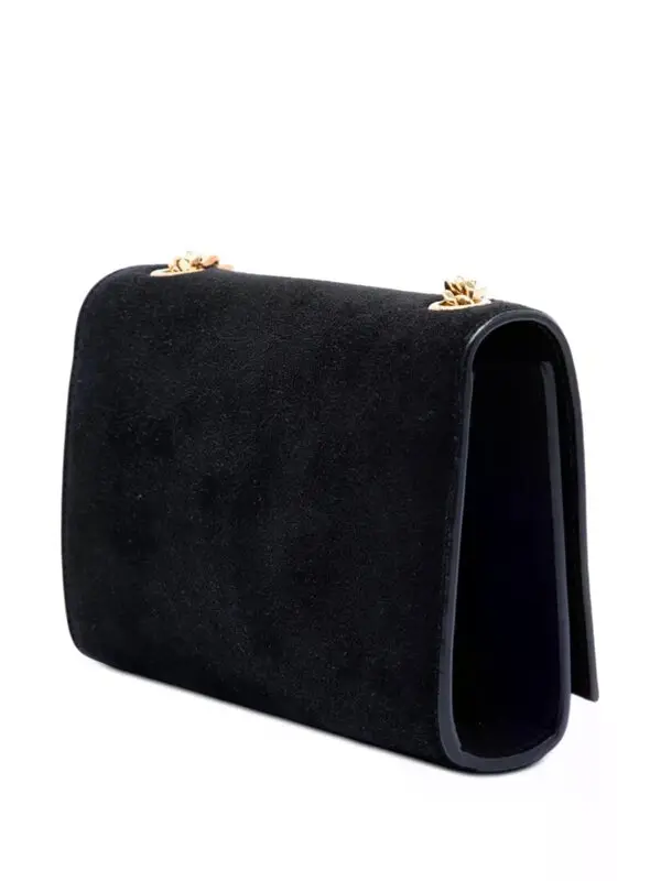 Saint Laurent 2014 Small Velvet Monogram Kate Tassel Crossbody Bag