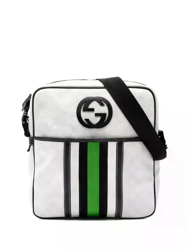 Gucci 2016-2026 Gg Supreme Interlocking G Web Crossbody Bag