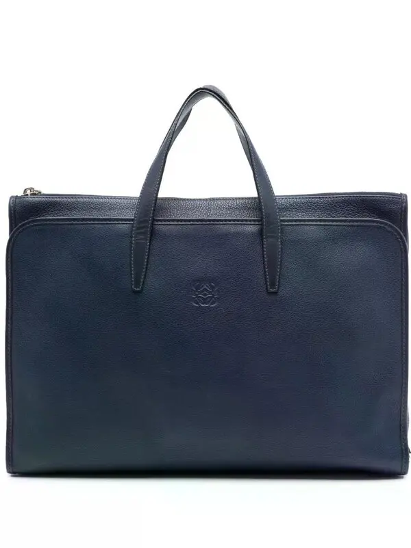 Loewe 2014 Leather Anagram Briefcase Business Bag