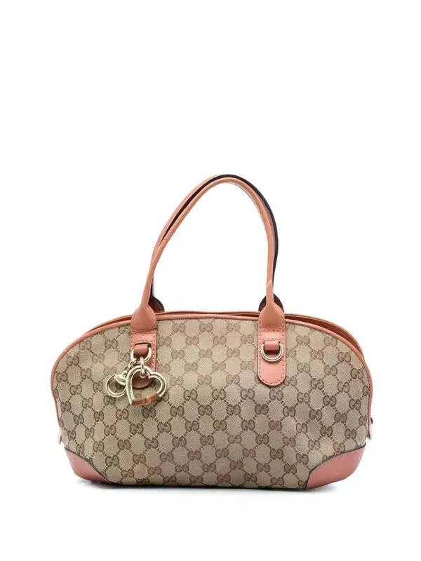 Gucci 2016-2026 Gg Canvas Heart Bit Satchel