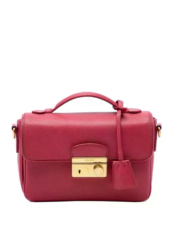 Prada 2013-2026 Saffiano Sound Lock Satchel