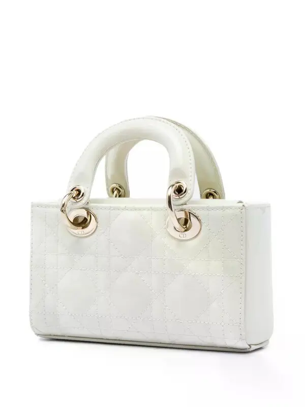 Dior Micro Patent Cannage Lady D Joy Satchel