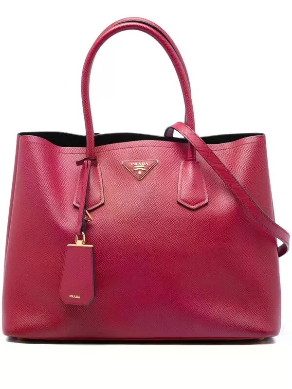 Prada 2013-2026 Large Saffiano Cuir Double Satchel