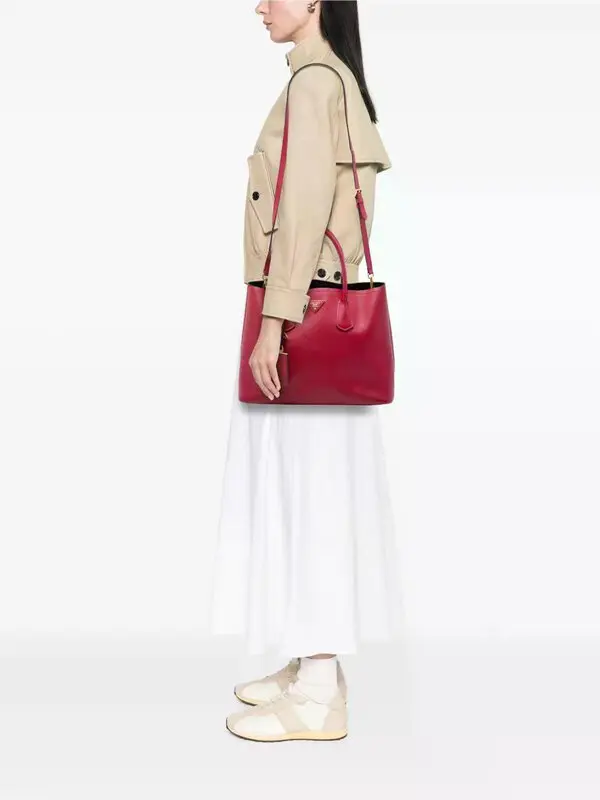 Prada 2013-2026 Large Saffiano Cuir Double Satchel