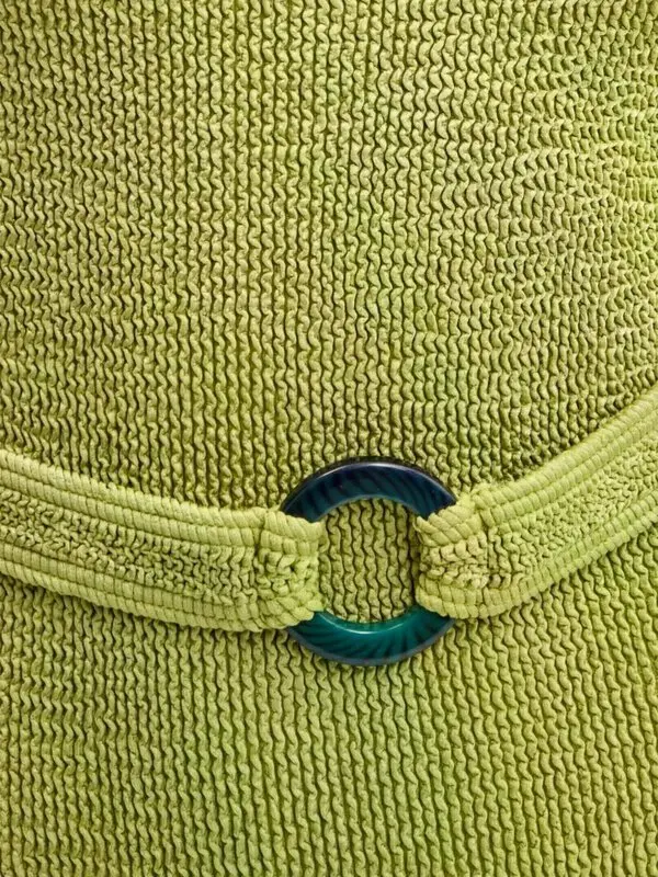 Bond Eye Belt-detail Swimsuit