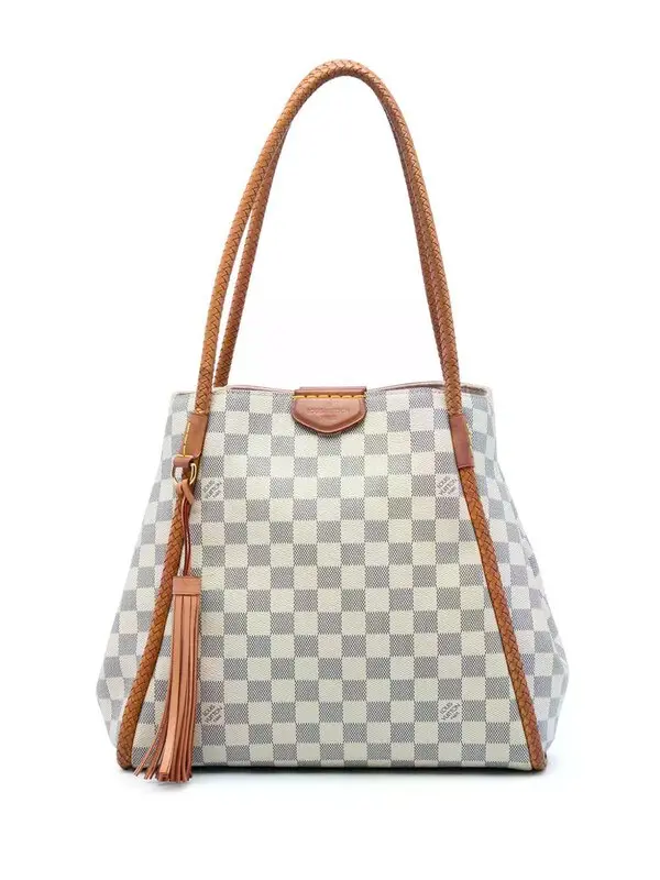 LOUIS VUITTON 2020 Damier Azur Propriano Tote Bag - White