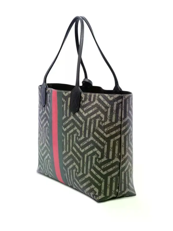 Gucci Gg Supreme Caleido Web Tote Bag