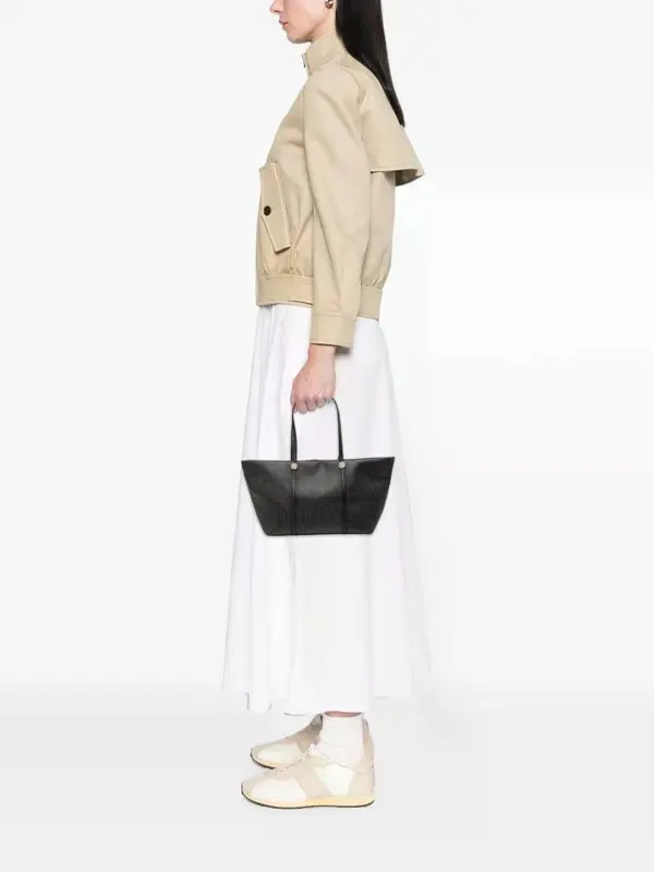 Fendi Zucchino Coated Canvas Tote Bag - Black