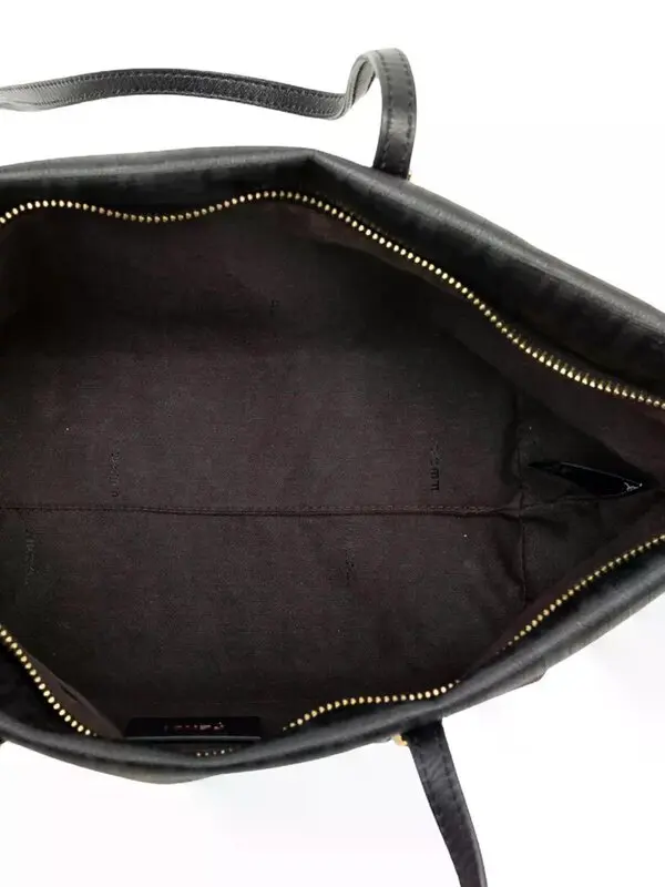Fendi Zucchino Coated Canvas Tote Bag - Black