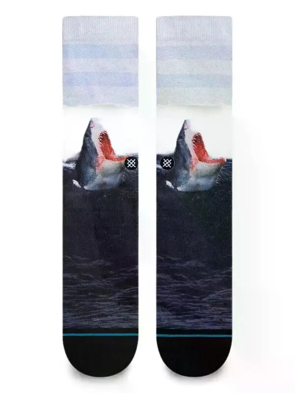 Stance Landlord Shark-print Socks