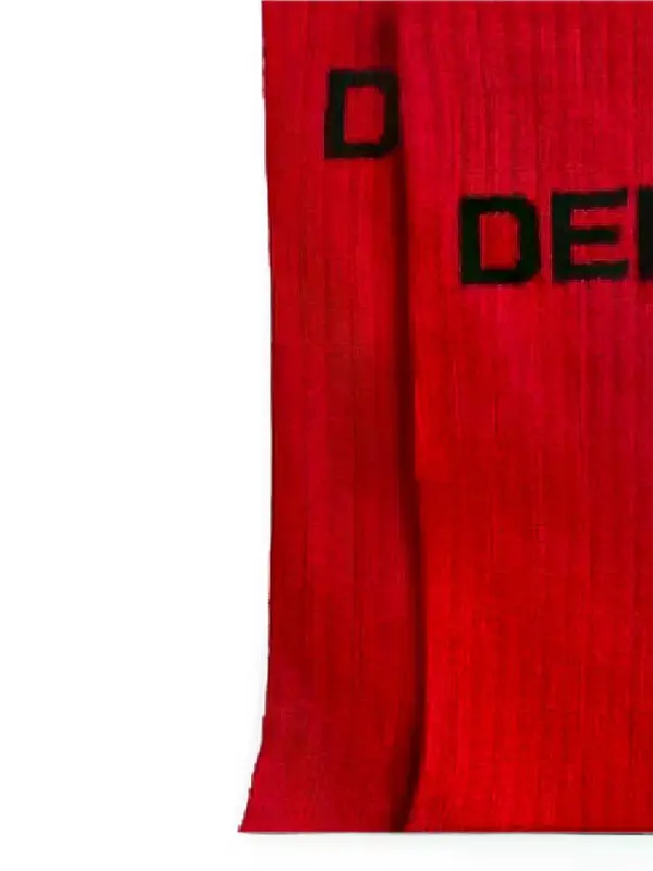GALLERY DEPT. Ribbed Logo Print Mid-calf Socks