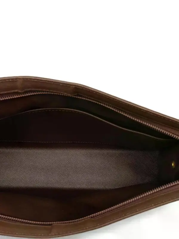 Burberry Vintage Check Canvas Clutch Bag
