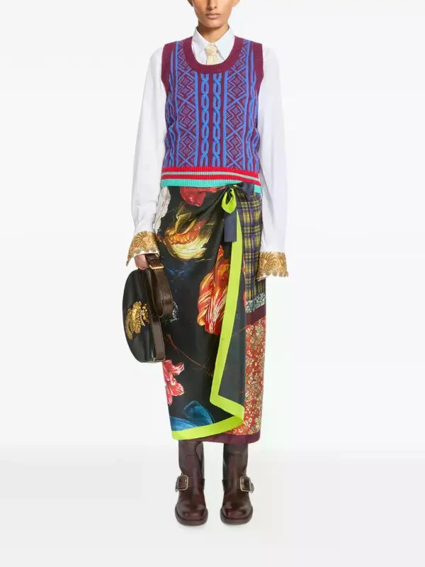 Dries Van Noten Long Wrap Scarf-skirt