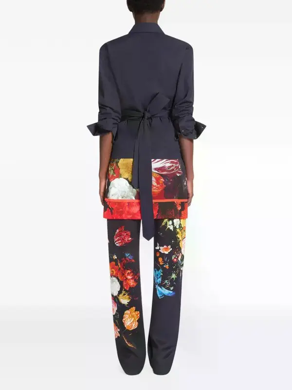 Dries Van Noten Printed Wrap Skirt