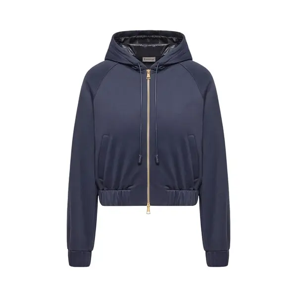 Moncler Zip-up Hooded Cardigan