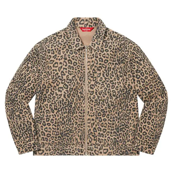 Supreme Moleskin Work Jacket 'leopard