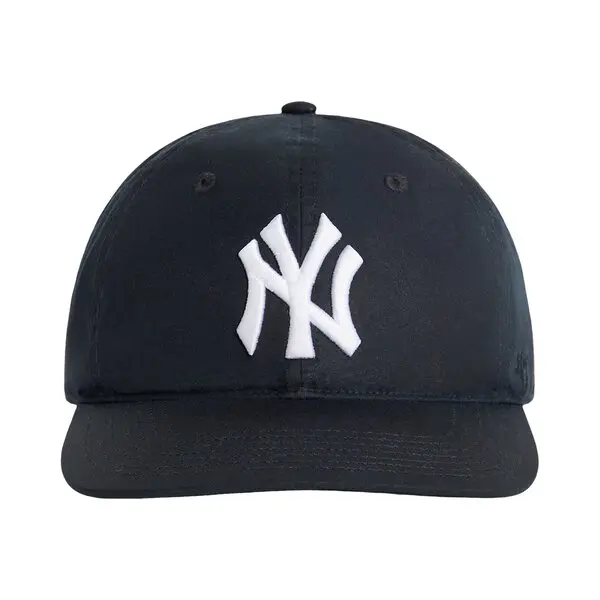 Kith X '47 New York Yankees Waxed Cotton Franchise Cap - Black