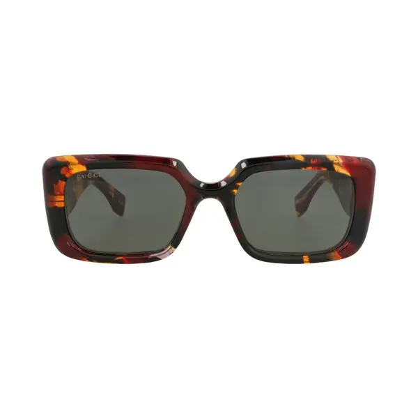 Gucci Square-frame Recycled Acetate Sunglasses 'burgundy/grey