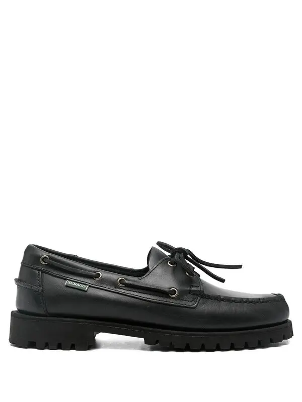 SEBAGO Ranger Waxy Leather Loafers - Black