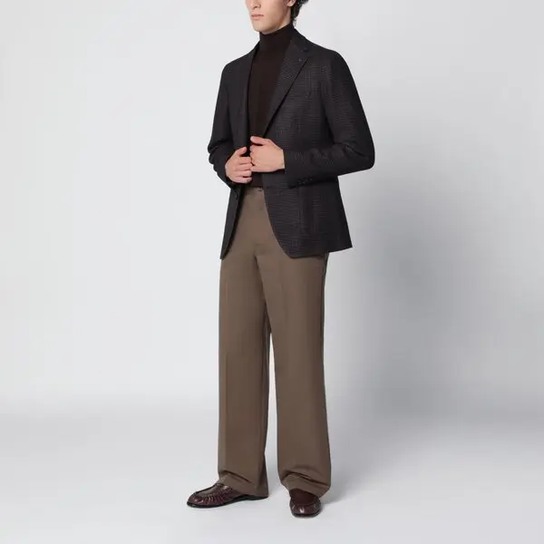 Tagliatore Single-breasted Jacket With A Micro Check Pattern