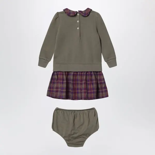 Polo Ralph Lauren Olive Polo Bear Two-piece Set With Culotte