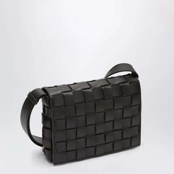 Bottega Veneta Orto Messenger Bag In Woven Calf Leather - Brown