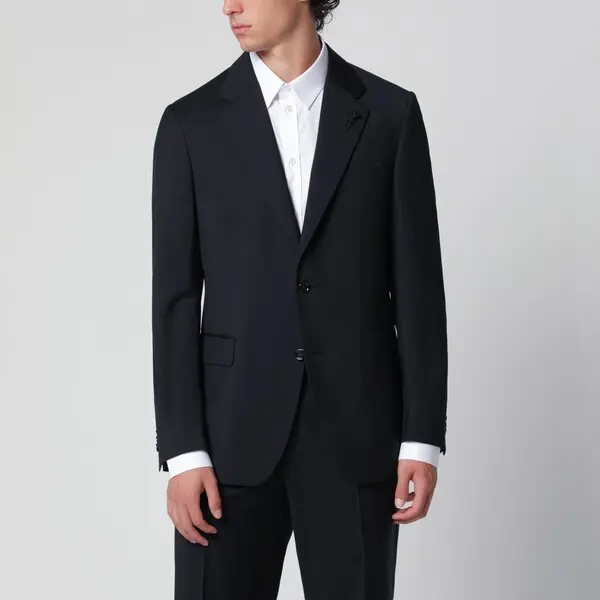 LARDINI Single-breasted Jacket In Wool