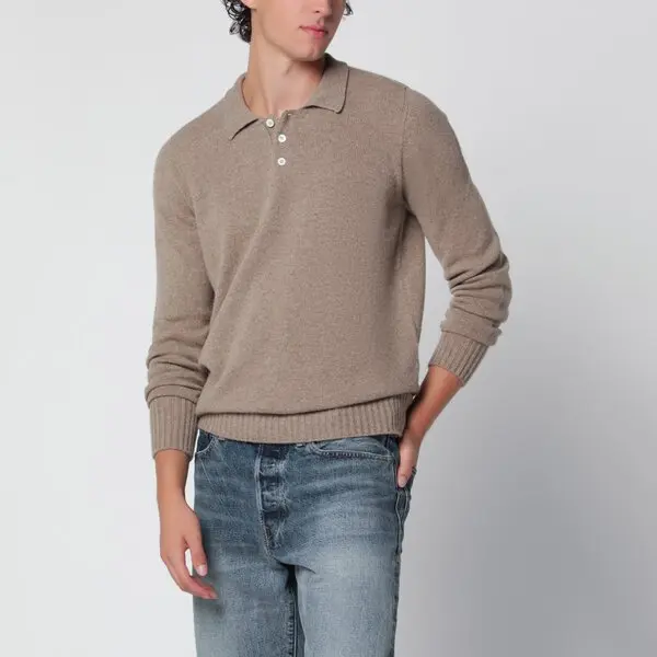 DRUMOHR Wool Mélange Polo Sweater