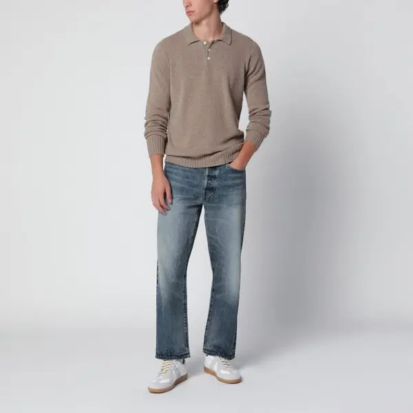 DRUMOHR Wool Mélange Polo Sweater