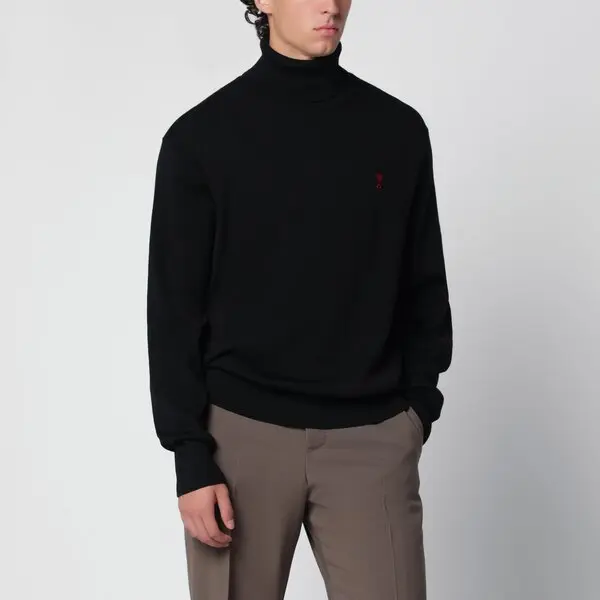 AMI Paris De Coeur Turtleneck Sweater
