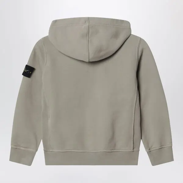 Stone Island Moss Cotton Zip-up Sweatshirt